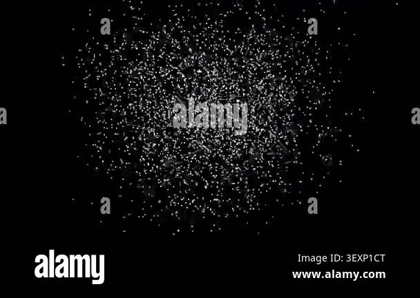 Light falling snow particles on a green screen for winter and holiday ...