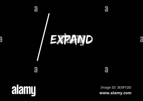 Expand horizon text reveal animation for modern business and creative ...