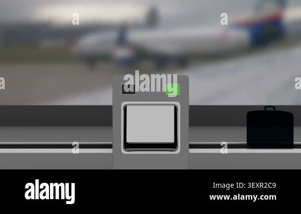 Security Screening Process at Airports Check Point Stock Video Footage ...