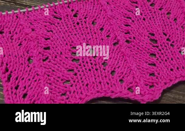 Colorful knitted fabric suitable for home decor, fashion or textile ...
