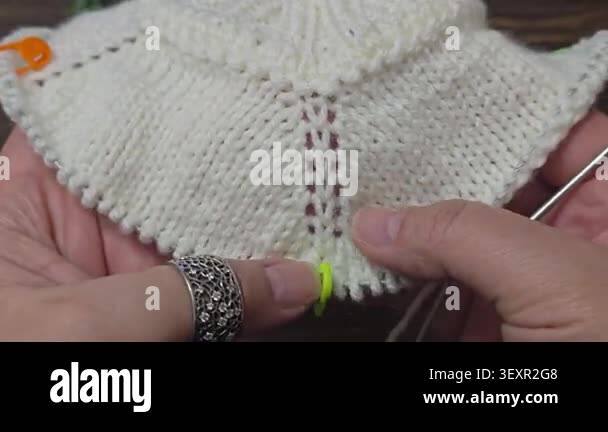 Colorful knitted fabric suitable for home decor, fashion or textile ...
