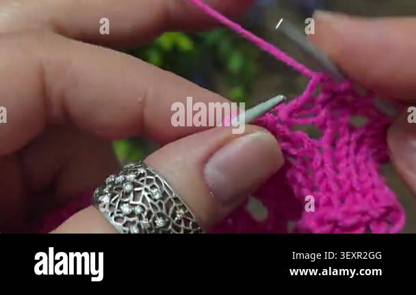 Colorful knitted fabric suitable for home decor, fashion or textile ...