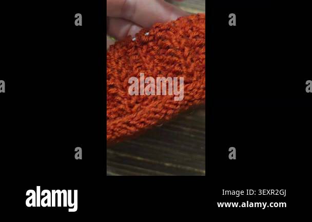 Colorful knitted fabric suitable for home decor, fashion or textile ...