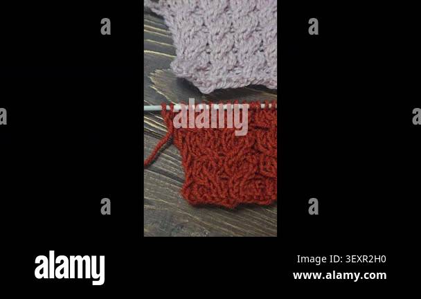 Colorful knitted fabric suitable for home decor, fashion or textile ...