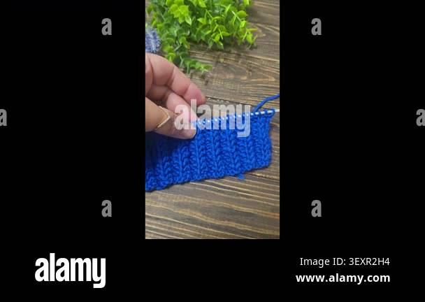 Colorful knitted fabric suitable for home decor, fashion or textile ...