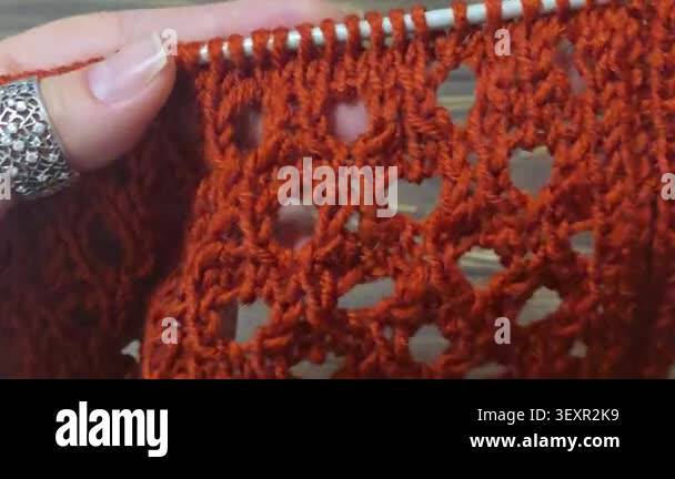 Colorful knitted fabric suitable for home decor, fashion or textile ...
