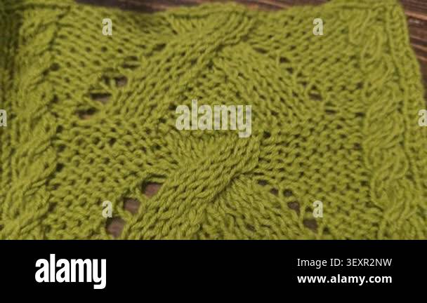 Colorful knitted fabric suitable for home decor, fashion or textile ...