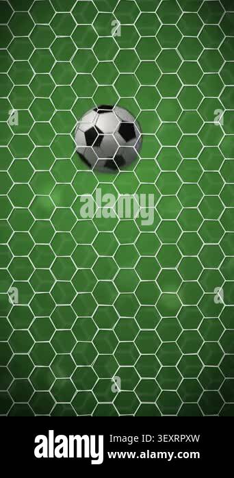 Soccer Ball Bursting Through Goal Net Slow Motion Stock Video Footage ...