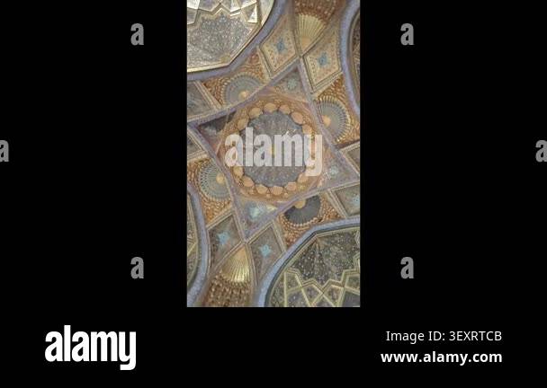 View at Ak-Saray mausoleum at Samarkand on Uzbekistan Stock Video ...