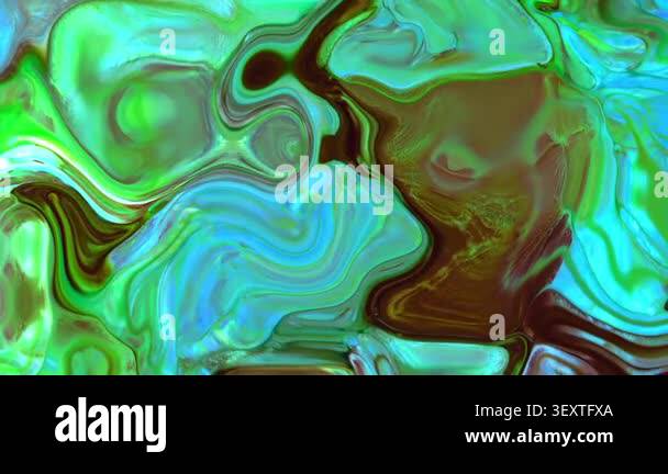 A richly detailed paint texture formed by flowing layers of color ...
