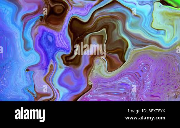 Flowing layers of color create a textured surface with depth and motion ...