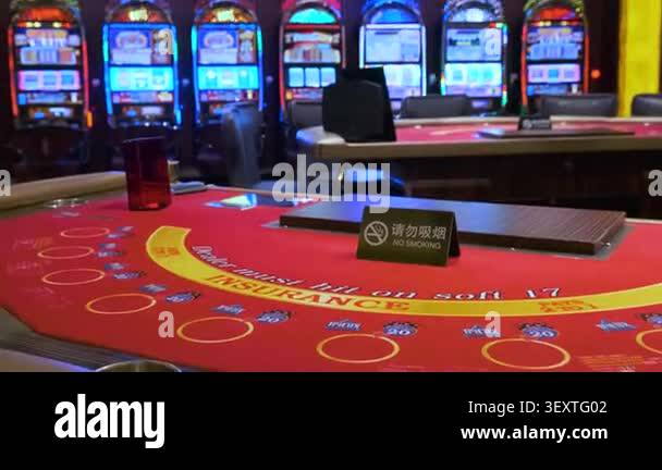 Shanghai, China - May 10, 2026: Interior of the casino aboard Royal ...