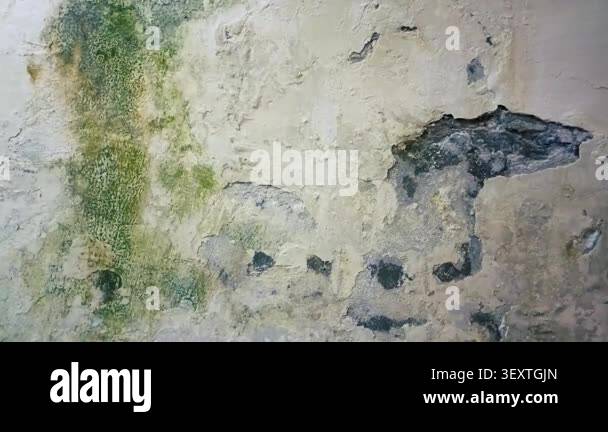 grunge wall with cracks, texture background video, wall banner Stock ...