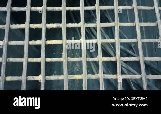steel fence background, metal texture Stock Video Footage - Alamy