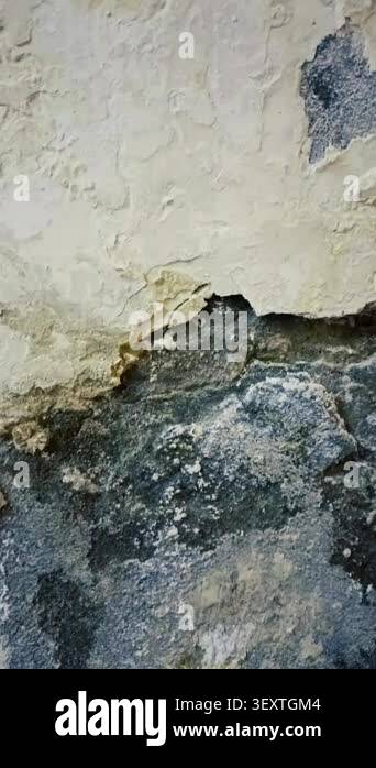 grunge wall with cracks, texture background video, wall banner Stock ...