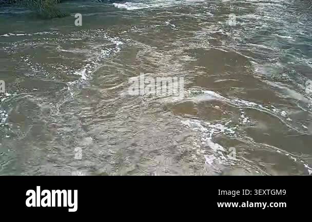 water flowing in the river, relaxed water background, moving water in ...