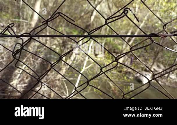 steel fence background, metal texture Stock Video Footage - Alamy