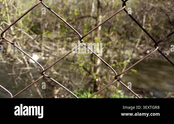 steel fence background, metal texture Stock Video Footage - Alamy