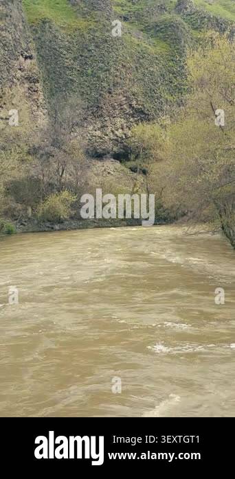 water flowing in the river, relaxed water background, moving water in ...