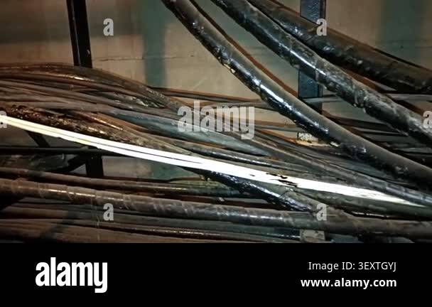 close up of ahigh voltage cables Stock Video Footage - Alamy