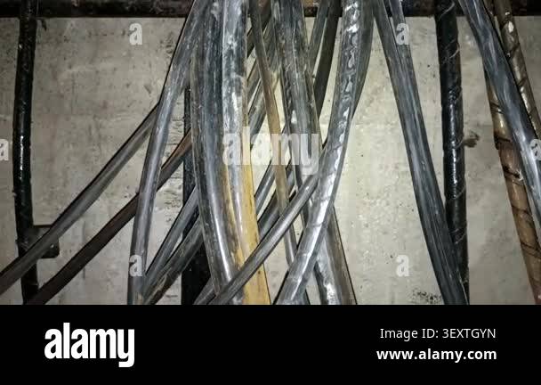close up of ahigh voltage cables Stock Video Footage - Alamy