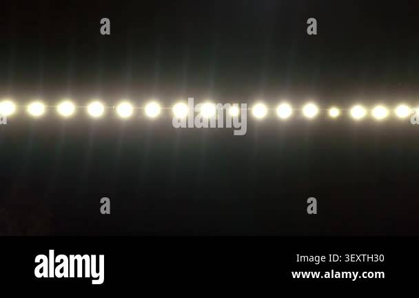 led lights in the dark, lights on dark background Stock Video Footage ...