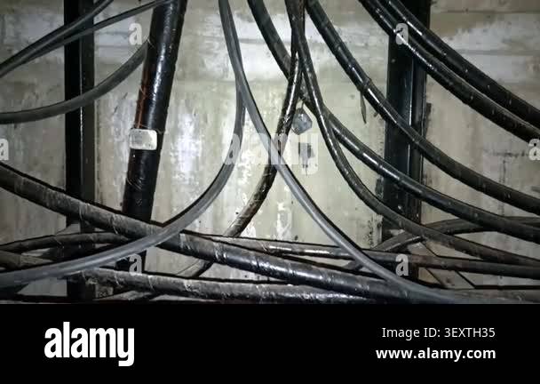 close up of ahigh voltage cables Stock Video Footage - Alamy