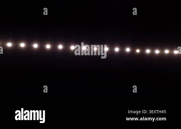 led lights in the dark, lights on dark background Stock Video Footage ...