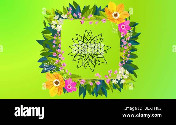 abstract gradient background with flowers, abstract wallpaper Stock ...
