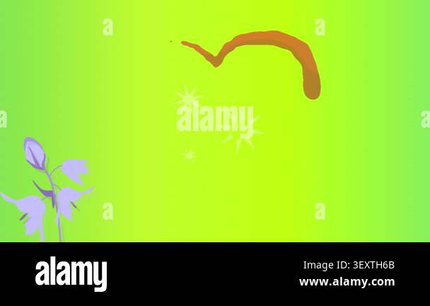 abstract gradient background with flowers, abstract wallpaper Stock ...