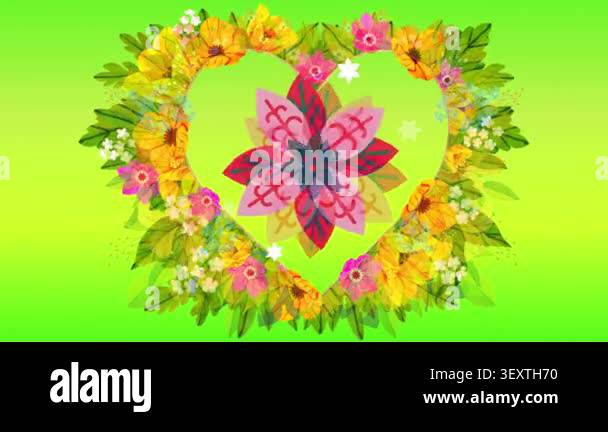 abstract gradient background with flowers, abstract wallpaper Stock ...