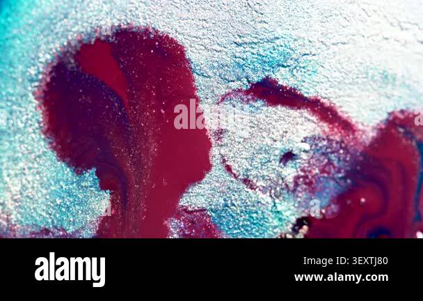 Purple and White Abstract Texture Background. Liquid acrylic paint ...