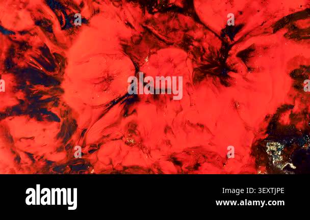Fluid Art Fusion: Red Color Blend Abstract Texture. High quality 4k ...