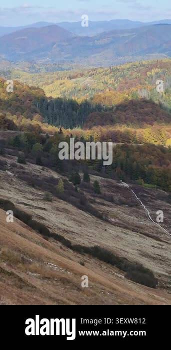 beautiful autumn landscape in the mountains Stock Video Footage - Alamy