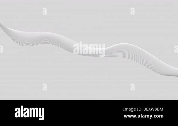 Abstract slow motion wave lines and dot pattern, white and gray ...