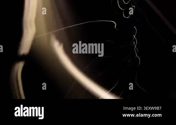 abstract background with glowing lines and waves. 3 d rendering Stock ...