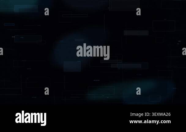 Futuristic Blue HUD Data Interface Background Stock Video Footage - Alamy