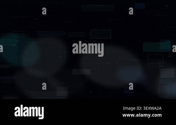 Futuristic Blue HUD Data Interface Background Stock Video Footage - Alamy