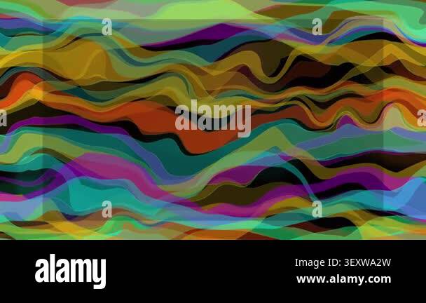 Iridescent Liquid Metal Abstract Wave Background Stock Video Footage ...
