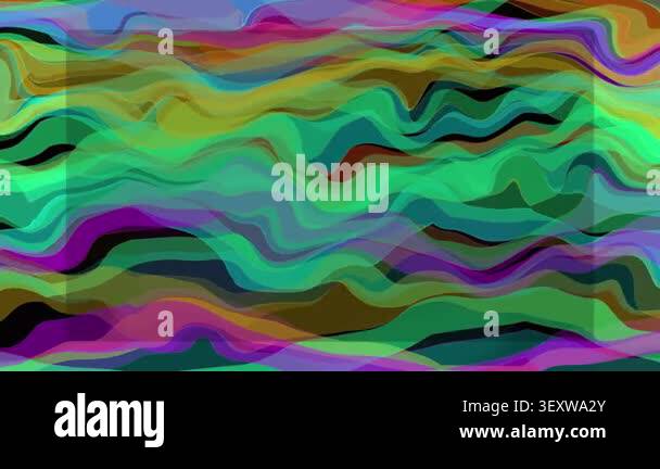 Iridescent Liquid Metal Abstract Wave Background Stock Video Footage ...