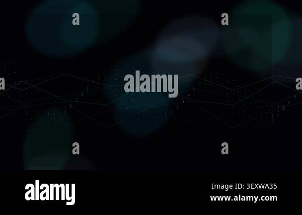 Abstract Cyan Dotted Wave Technology Background Stock Video Footage - Alamy