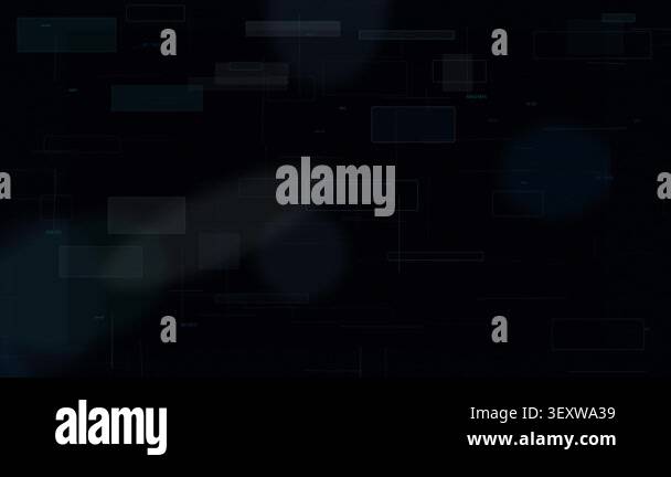 Futuristic Blue HUD Data Interface Background Stock Video Footage - Alamy