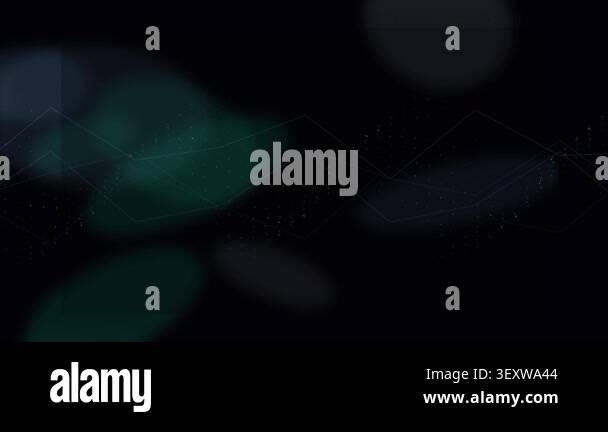 Abstract Cyan Dotted Wave Technology Background Stock Video Footage - Alamy