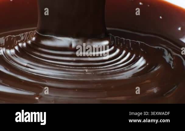 Delicious chocolate syrup background with elegant ribbon texture Stock ...