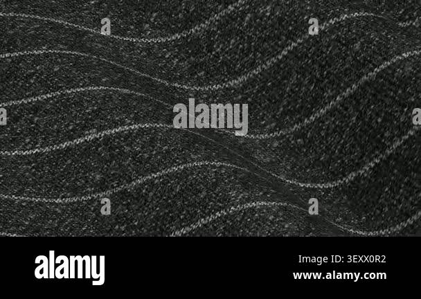 Premium Italian Dark Charcoal Gray Pinstripe Wool Fabric shimmering in ...