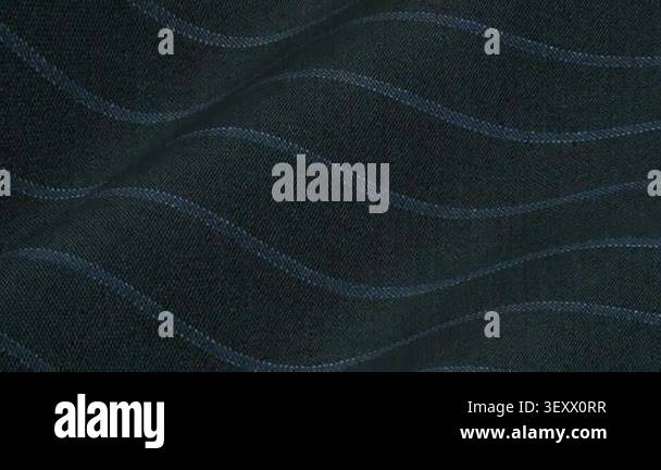 Luxury Italian Dark Teal Gray Pinstripe Wool Fabric rippling in unique ...