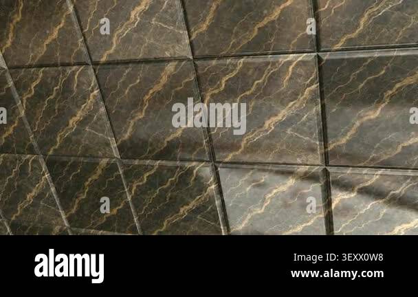 Slow Movement Across Opera Fantastico Marble Tile Texture with Dramatic ...