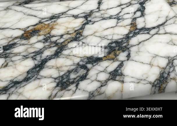 Premium Calacatta Monet Marble Tiles in Continuous Circular Rotation ...