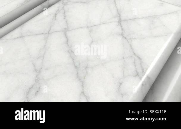 Brilliant Thassos White Marble Tiles Displaying Continuous Rotating ...