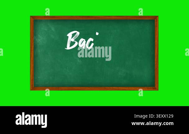 Back to School Text on a Green Chalkboard, Perfect for Education ...